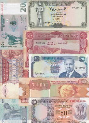All Different Mixed Collection of Rare Banknotes Qty. 8 Notes | eBay ...