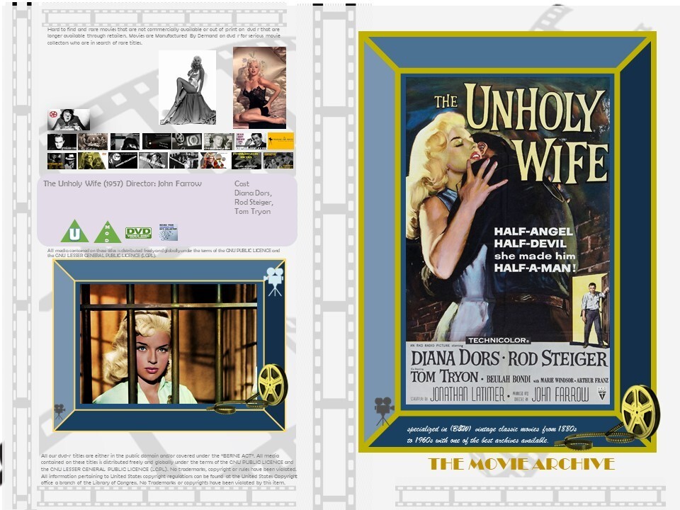 The Unholy Wife (1957) Director: John Farrow Writers: Jonathan Latimer dvd | eBay