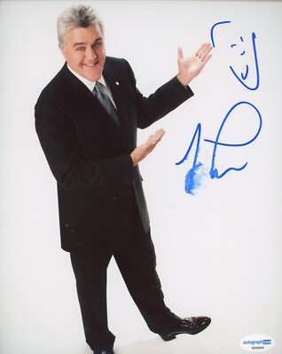 JAY LENO SIGNED AUTOGRAPH 8x10 PHOTO PICTURE ACOA TONIGHT SHOW COMEDIAN ...