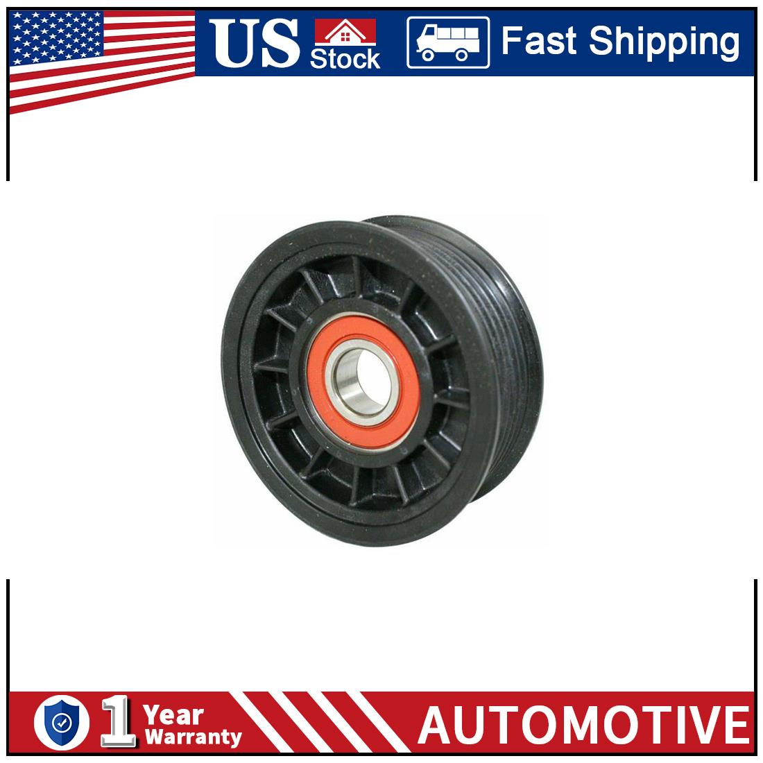 Dayco 89009 Idler Tensioner Pulley Plastic Black 6-Rib Serpentine 76mm ...