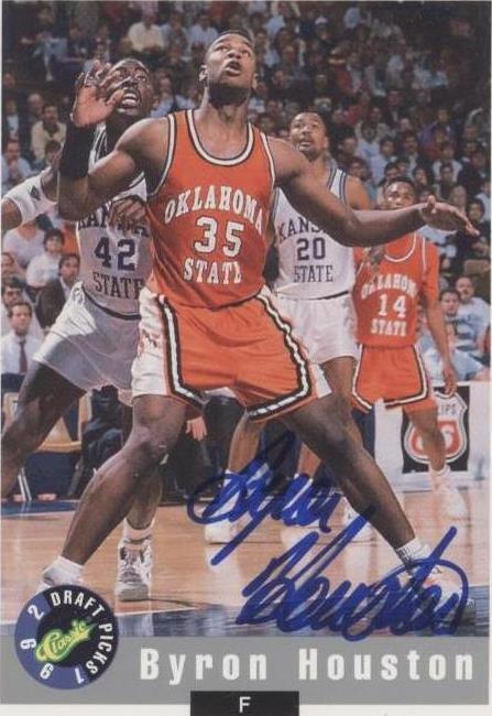 1992 Classic Draft Picks - Autographs Byron Houston (AU, RC) for sale ...