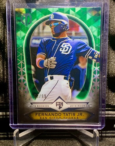 🔥⚾️ FERNANDO TATIS JR Rookie Card 2019 Topps Chrome Tribute GREEN ...