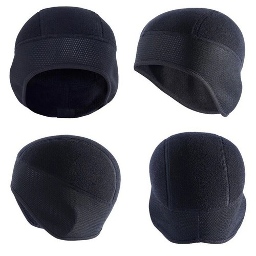 Winter Helmet Liner Skull Cap Fleece Lined Warmer Cycling Cap Thermal ...