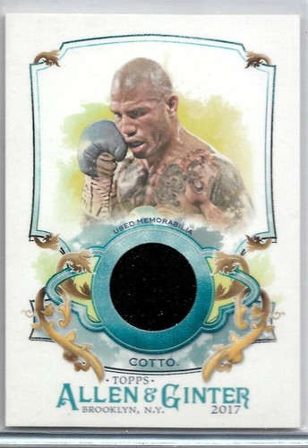 MIGUEL COTTO 2017 TOPPS ALLEN GINTER GENUINE RELIC ROOKIE CARD RC ...