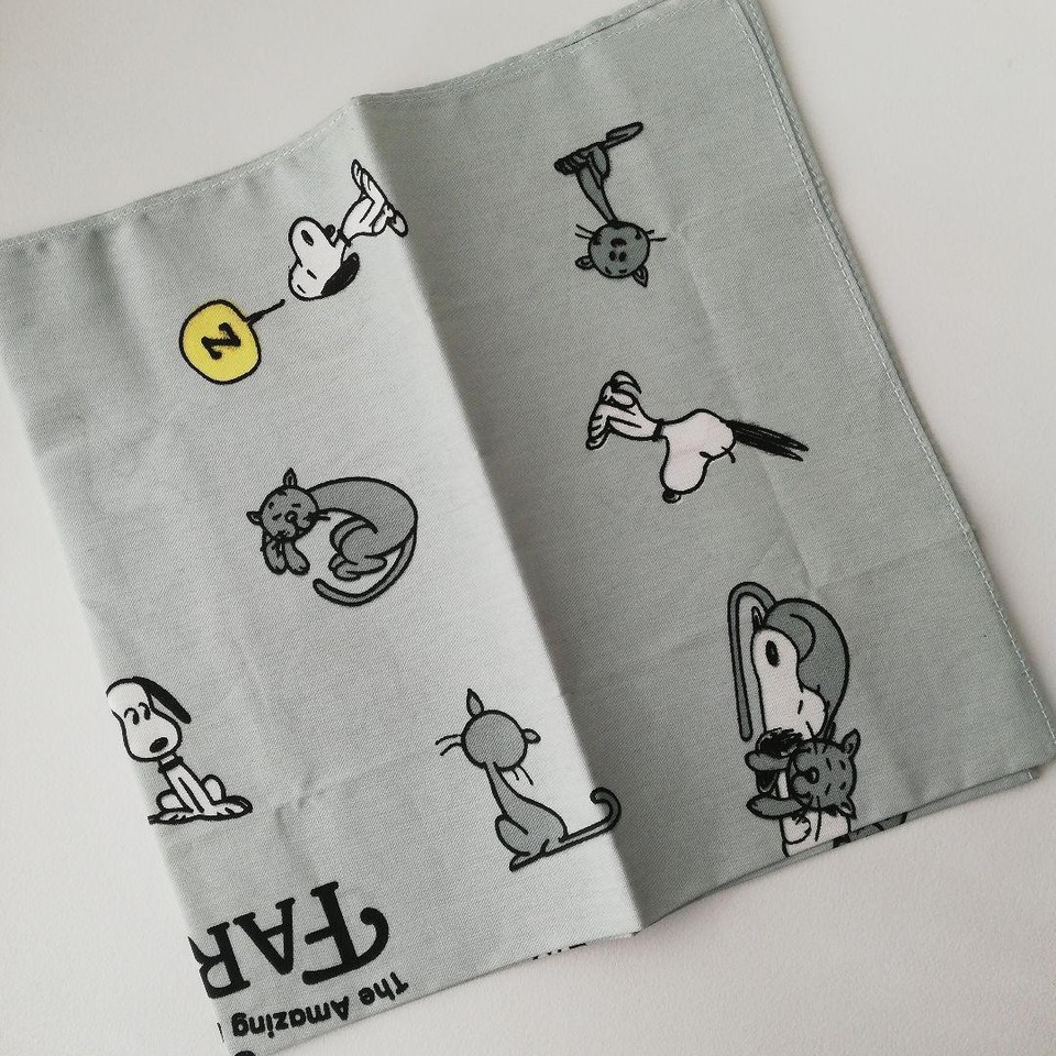 Snoopy Faron Bandana Scarf Handkerchief Napkin Gray Dog Cat | eBay