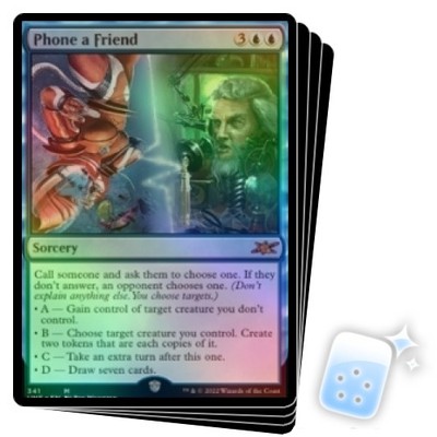 FOIL PHONE A FRIEND (GALAXY FOIL) X4 Unfinity Magic MTG MINT CARD | eBay