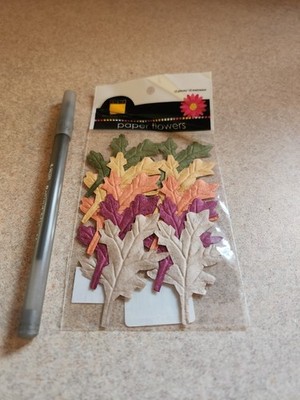 Bazzill Basics Paper Flowers~Oak Leaves for scrapbooking/crafts | eBay