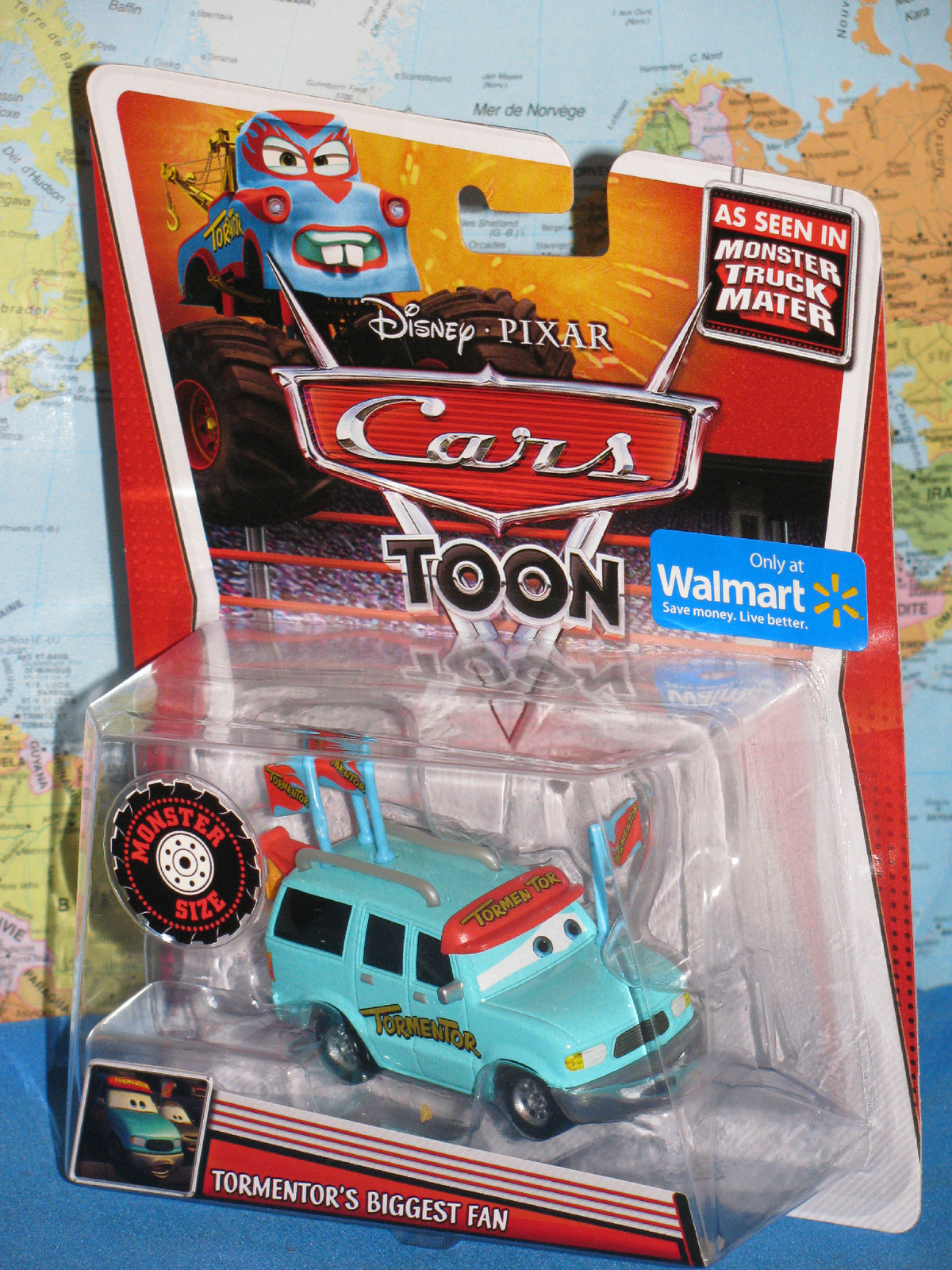 DISNEY PIXAR CARS TOON TORMENTOR'S BIGGEST FAN MONSTER TRUCK MATER ...