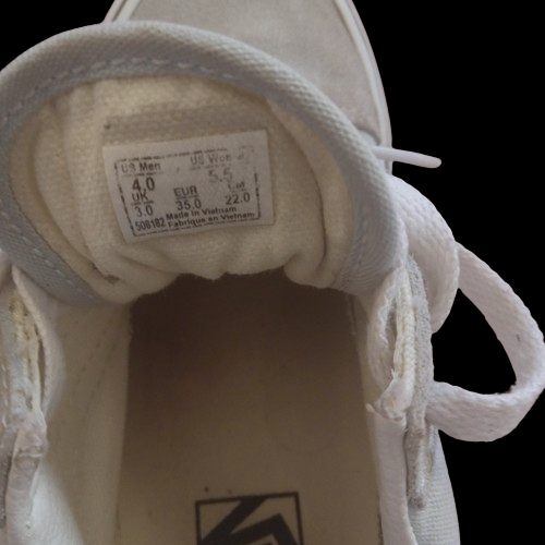 Vans Women's Size 5.5 Light Blue Suede Canvas Low Top Lace Up Shoes ...