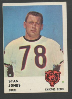 1961 Fleer Football Card #6 Stan Jones-Chicago Bears Ex Card | eBay