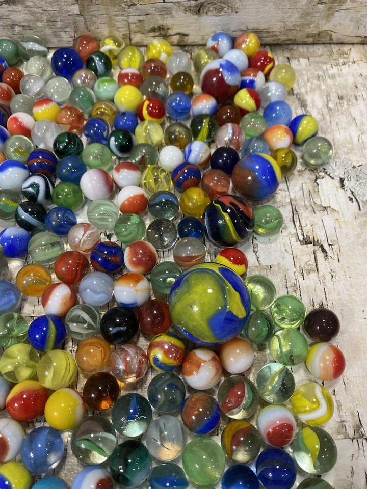MARBLES Small, Medium And Large Multicolor Lot Of 315 Marbles .!! | eBay