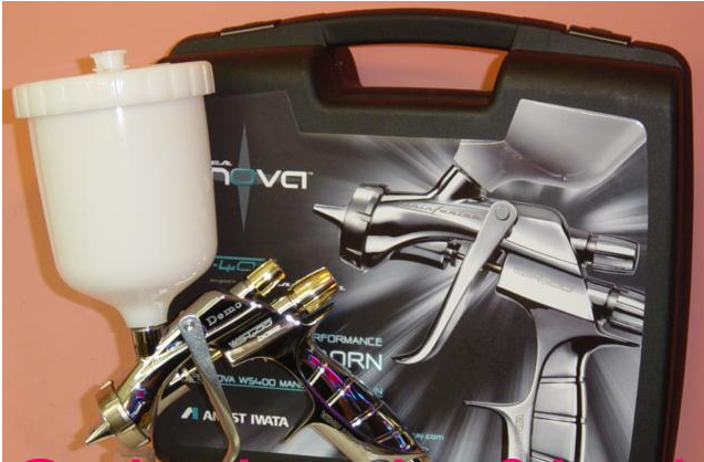 [WS-400-1301C-S1] Anest Iwata Supernova Center Cup Spray Gun,Cup, Case ...