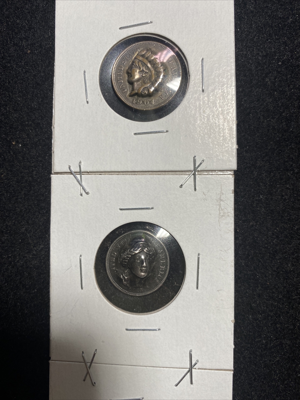 5 Pc Lot 1900s REPOUSSE / POP OUT COINS- 3 with 1904 patent bar | eBay