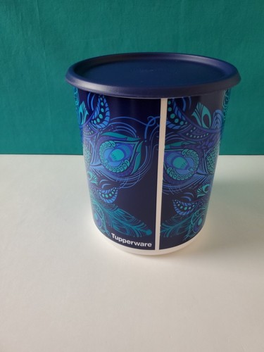 Tupperware One Touch “C” Canister 3.1L Beautiful Peacock Theme | eBay