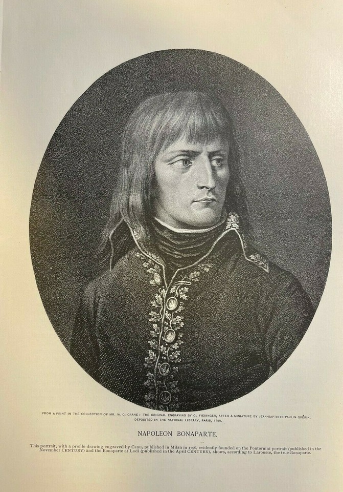 1895 Vintage Illustration Napoleon Bonaparte As A Young Man | eBay