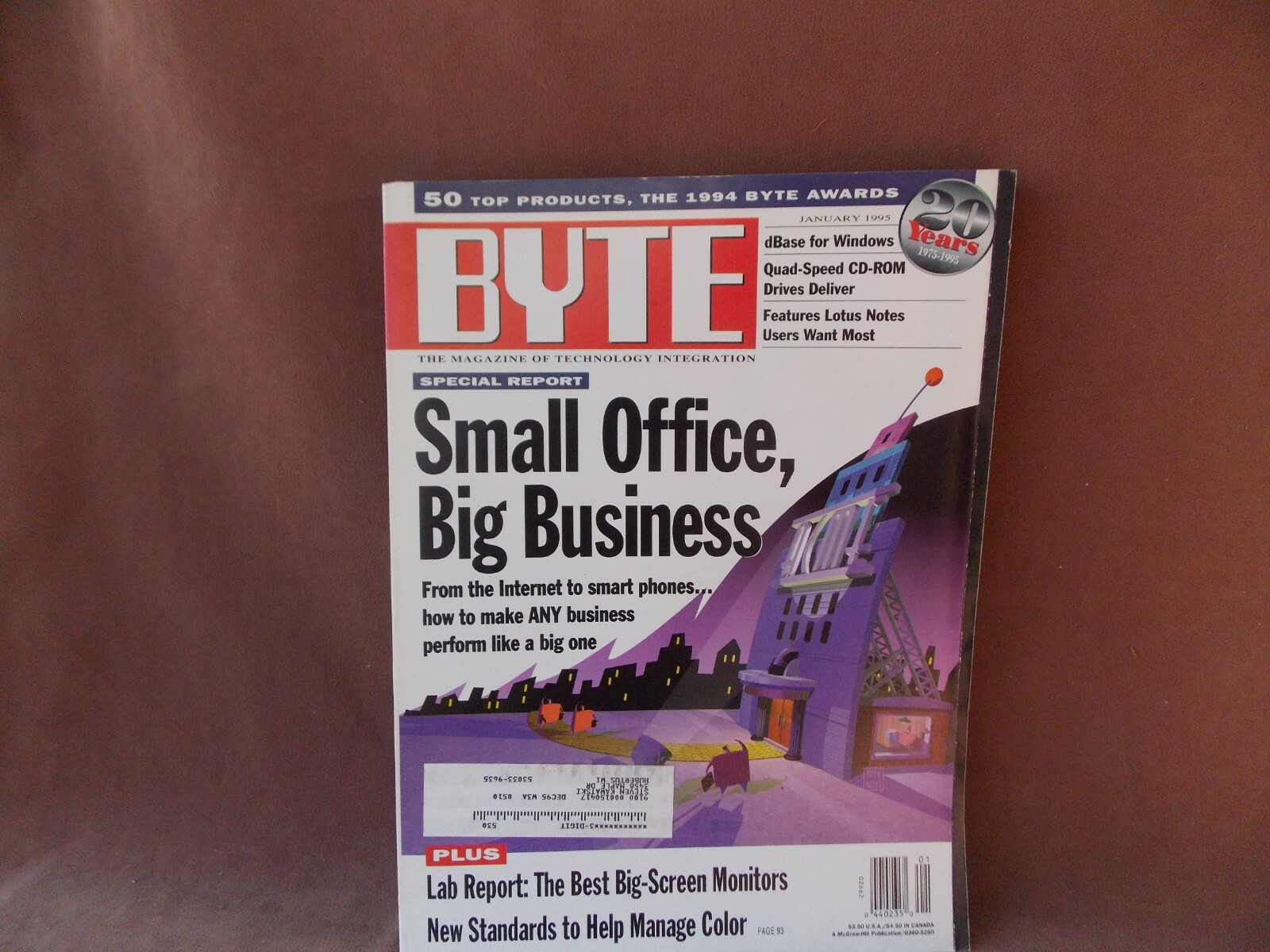 Byte Magazine Vol. 20 No. 1 January 1995 | eBay