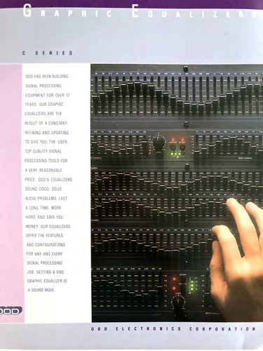 DOD Effects Graphic Equalisers 1986 Catalog R431-R430-R231-R815-R830 ...