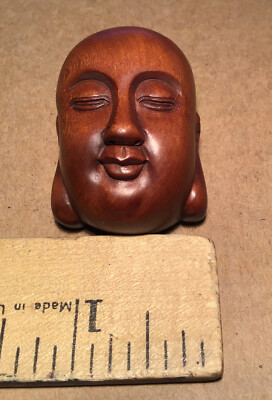 Netsuke - Boxwood Netsuke Buddha