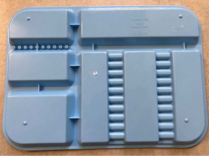 Plasdent Dental Instrument Divided Setup Trays Size B BLUE 734780227653 ...
