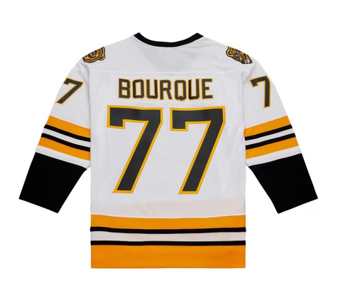 Mitchell & Ness Boston Bruins #77 Bourque Hockey Jersey New Mens MEDIUM ...