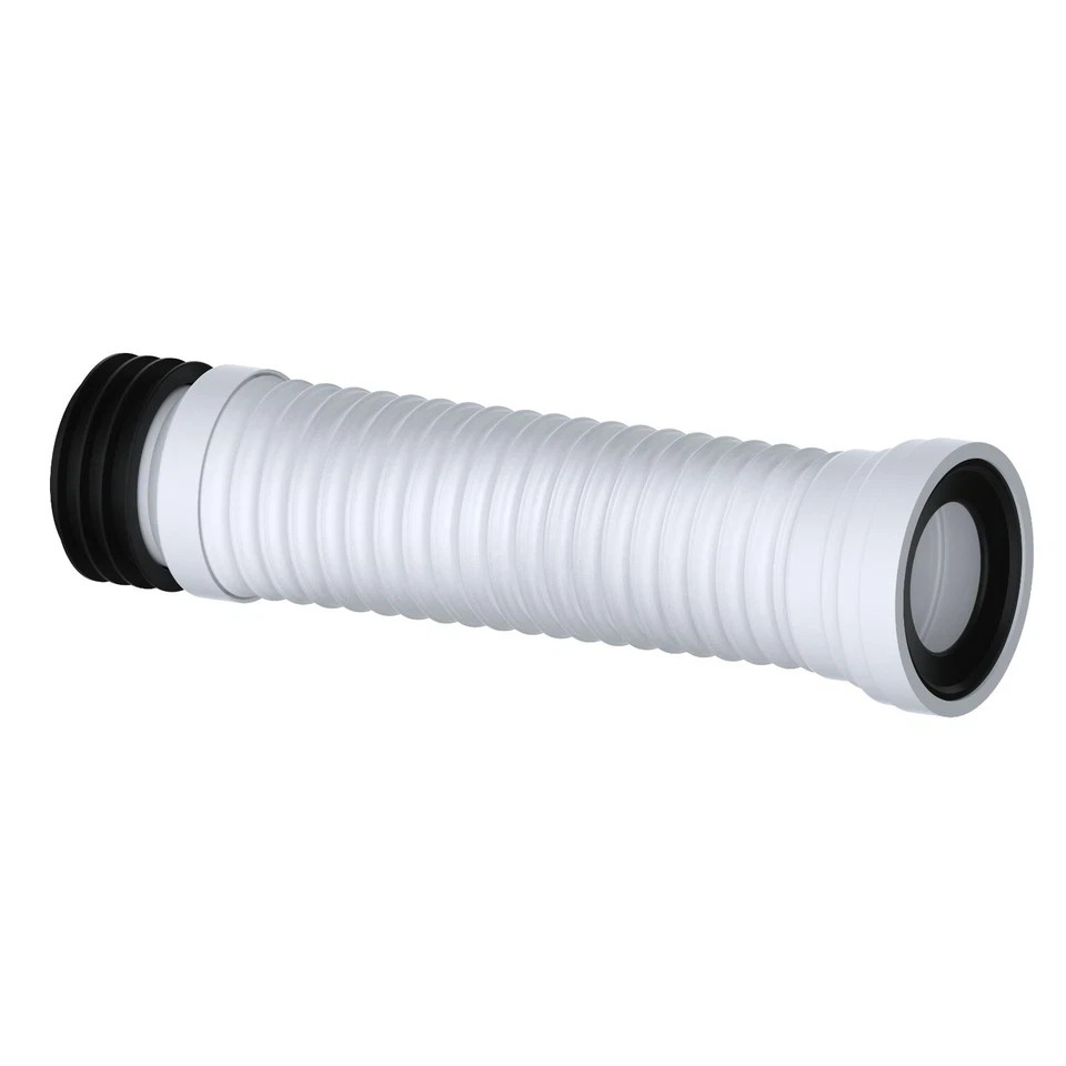 VIVA FLEXIBLE WC PAN CONNECTOR FLEXI TOILET WASTE 4" 110MM (300 - 700mm ...