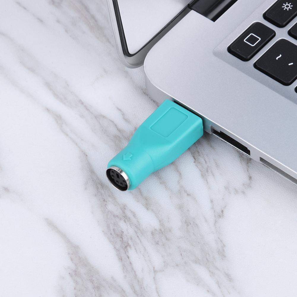 2pcs PS/2 Female to USB Male Adapters Converters for PC Keyboard Mouse ...