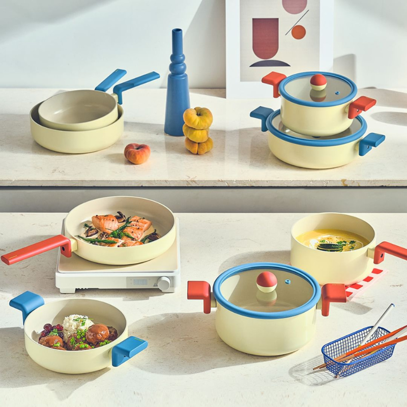 Neoflam Danish Kitchen Cookware Set, Non stick Ceramic Coating ...