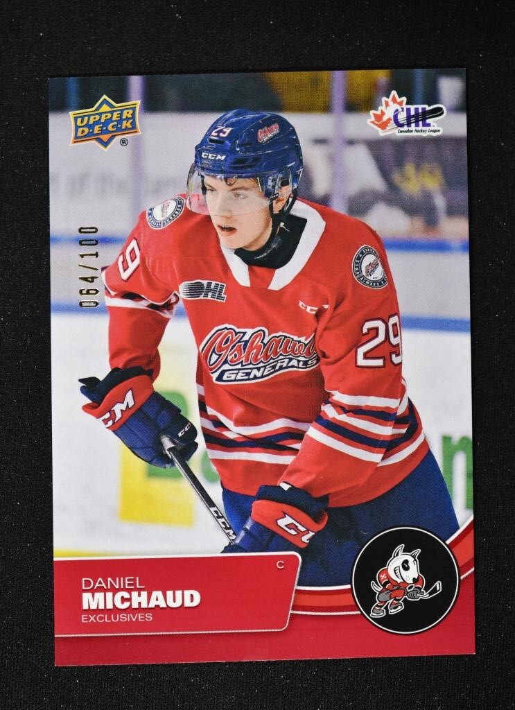 21-22 CHL Base Exclusives #23 Daniel Michaud /100 - Niagara IceDogs | eBay