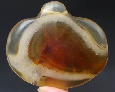 Rare Slice Crystal Polished Geode Druzy Brown Agate Stone Plate Pendant ...