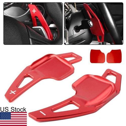 Red Alloy Steering Wheel Paddle Shifter Extension Cover For BMW F22 F30 ...