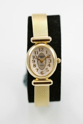 Victoria Rhein Watch Women Gold Stainless Steel Battery White Water Res ...