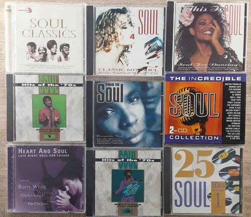 Soul R&B CD lot of 9 Stevie Wonder Marvin Gaye Diana Ross James Brown Commodores | eBay