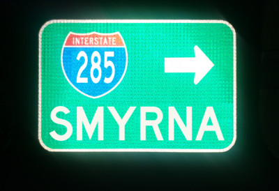 SMYRNA Interstate 285 route road sign, Georgia, | eBay