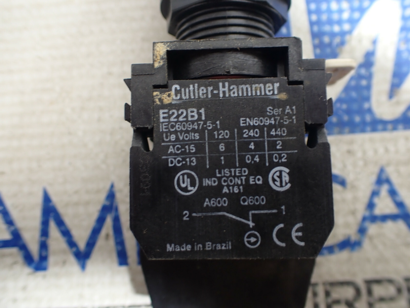 Cutler-Hammer E22B20 W/ E22B1 Ser. A1 2 Position Switch *USED | eBay