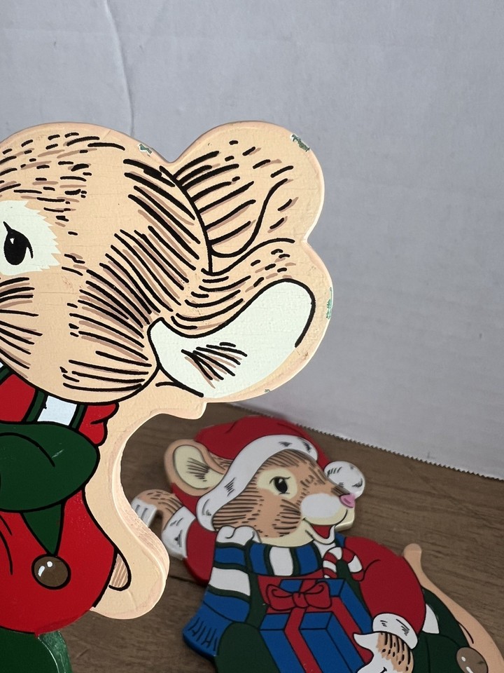 Vintage Christmas Mice Ladder Climbers NCE Creative Enterprise Set Of 4 ...