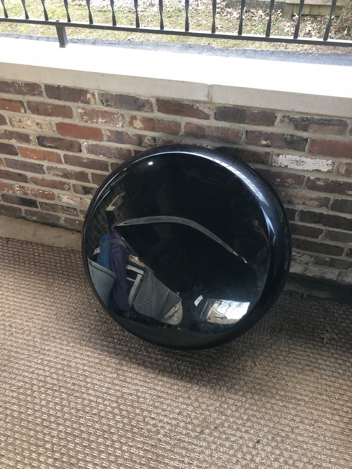 2006-2012 Toyota Rav4 BLACK Rear Hatch Spare Tire Wheel Cover Hard ...