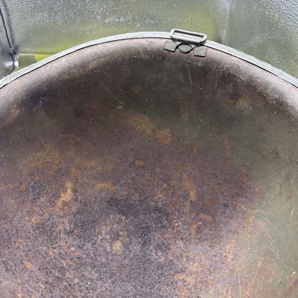 Original WW2 US Army Front Seam Swivel Bail M1 Combat Helmet Shell ...