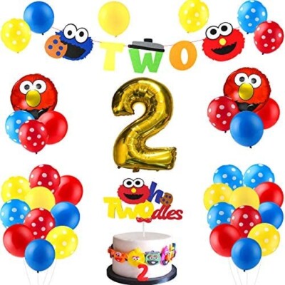 2nd Birthday party decoration set 2nd birthday party supplies 42 pc. Oh ...