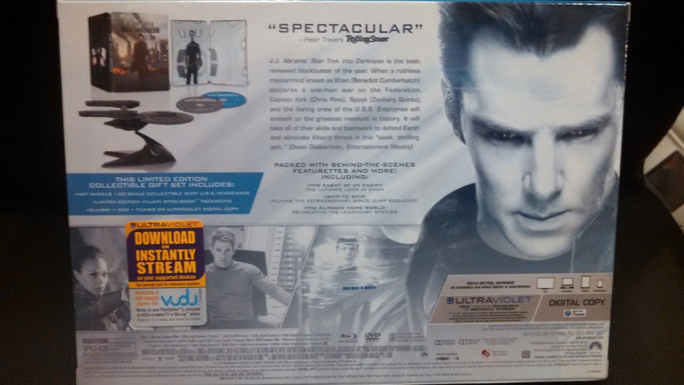 STAR TREK INTO DARKNESS Villain Ship USS VENGEANCE Steelbook BluRayDVD ...