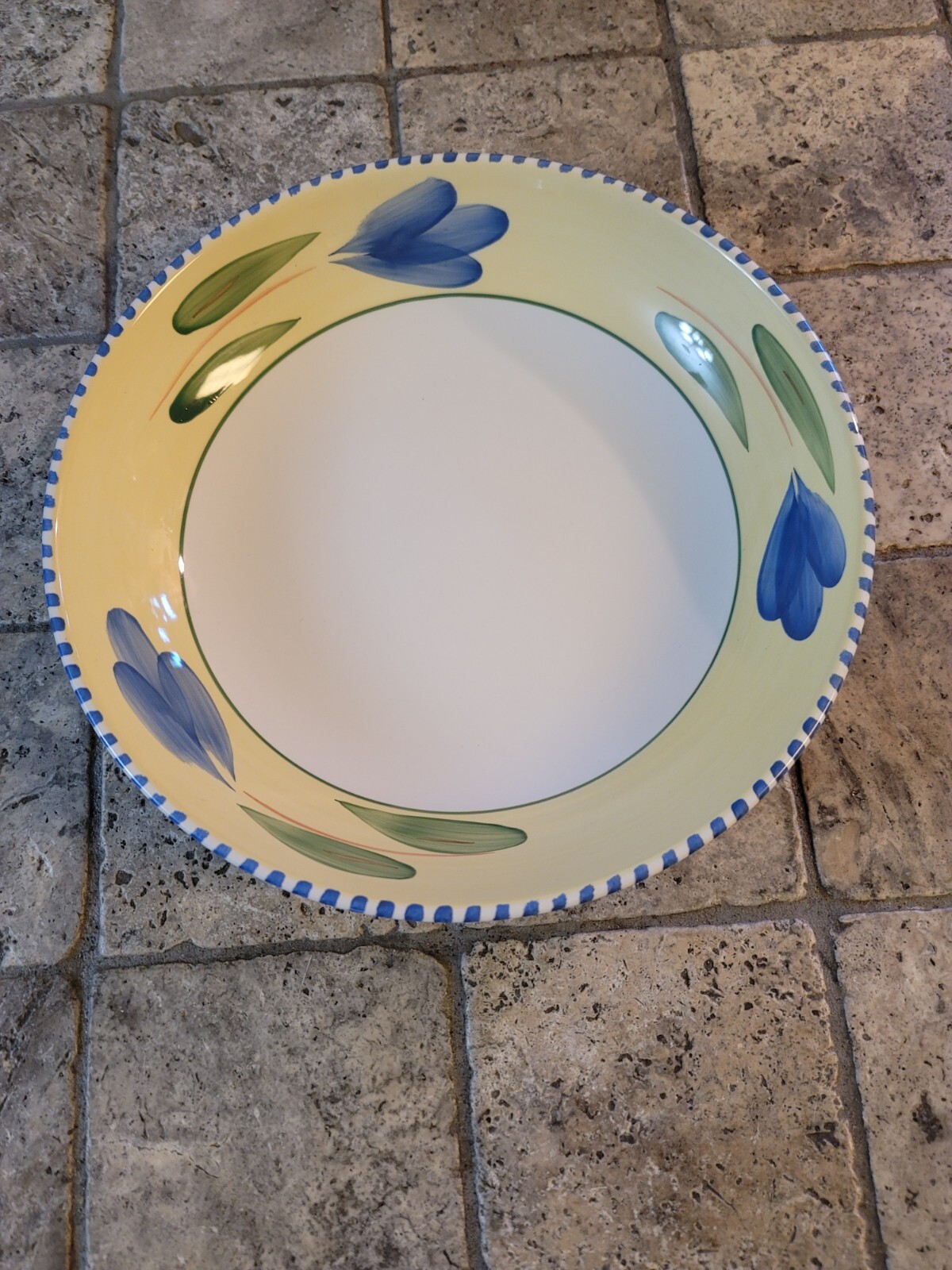 Maxam Mediterranean Large Serving Bowl 13 in Italy Hand painted ...