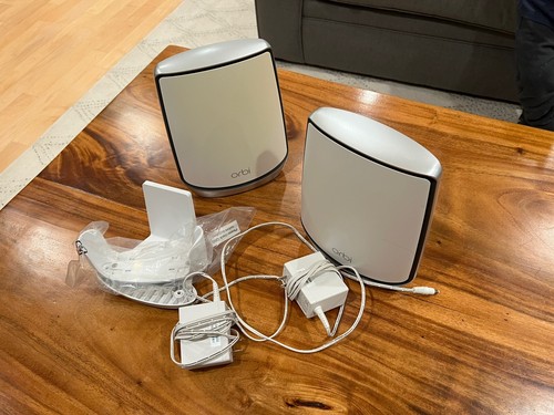 NETGEAR Orbi RBR850 Router and RBS850 Satellite Extender WiFi 6 Tri ...