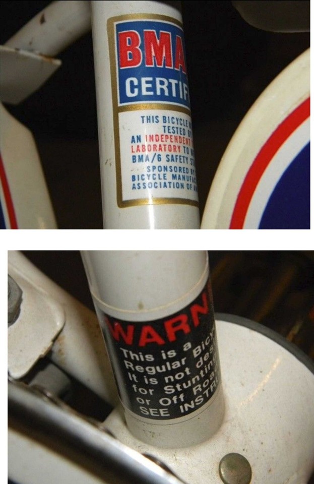 Evel Knievel Bicycle AMF BMX Bicycle Decal Huffy Reproduction Set | eBay