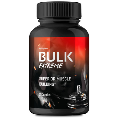 Bulk Extreme Pills, Bulk Extreme Men Dietary Supplement (60 Capsules ...