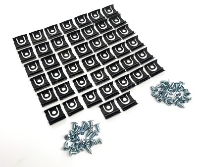 1965 Ford Mustang Fastback 2+2 Front & Back Window Molding Clips w ...