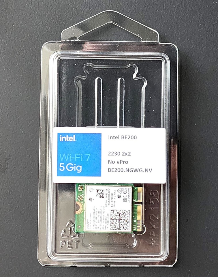 Intel AX200 AX201 AX211 AX210 Killer 6E 9560 BE200 Wi-Fi 7 (not sold in ...