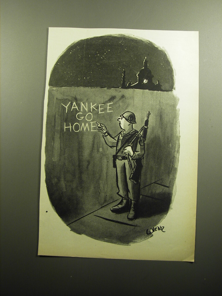 1958 Cartoon by Lee Lorenz - Yankee go home | eBay