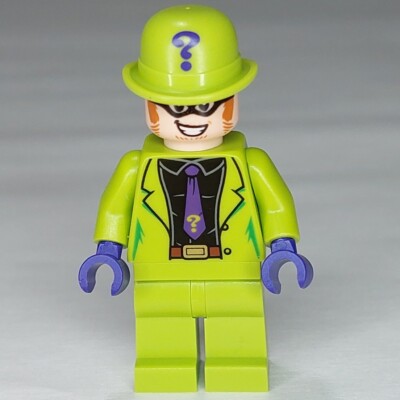 Lego The Riddler Minifigure Black Shirt Dark Purple Tie 76129 76137 ...