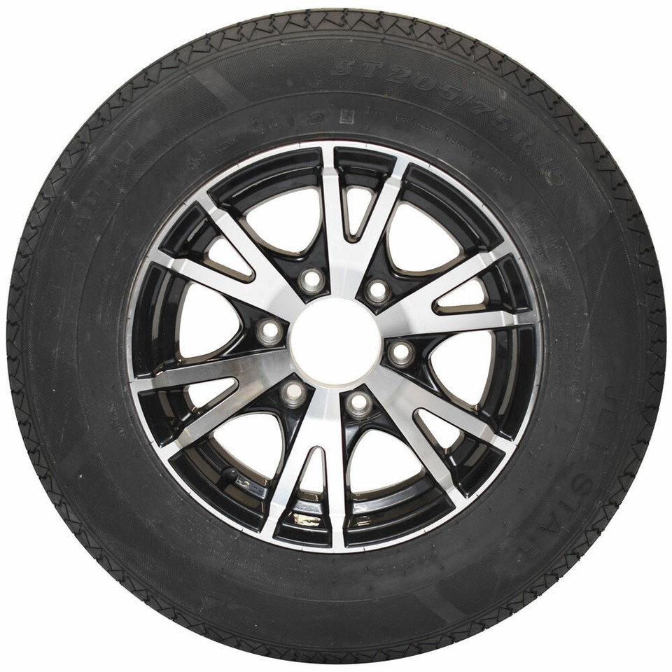 Jetstar Boat Trailer Tire ST205/75R15 | w/ Aluminum Wheel 107/102L | eBay