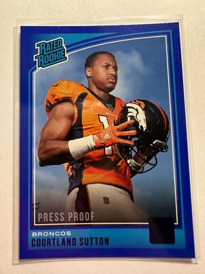 K20,558 - 2018 Donruss Press Proof Blue #312 Courtland Sutton RR | eBay