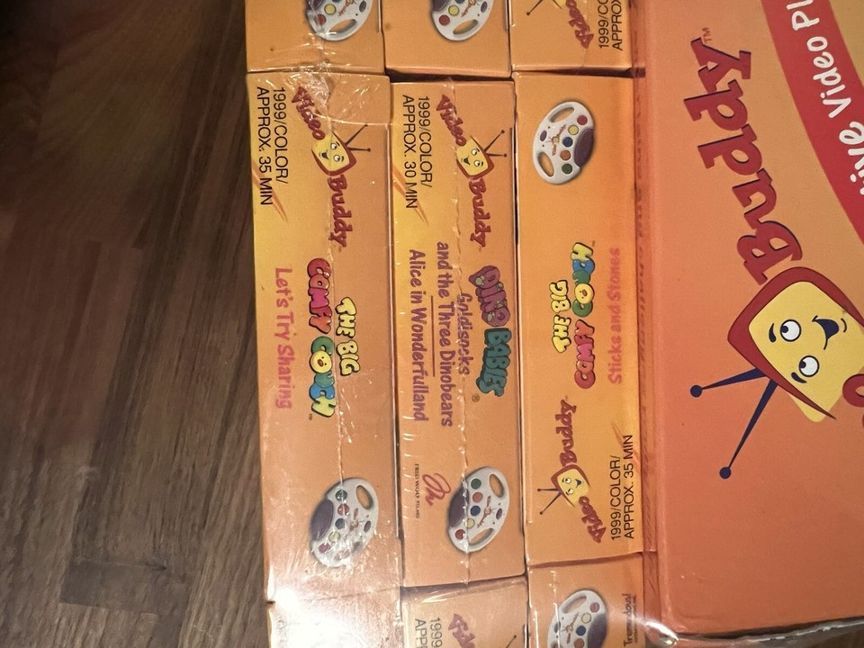 New 1999 Video Buddy Interactive Play System With 12 VHS Tape Learning ...